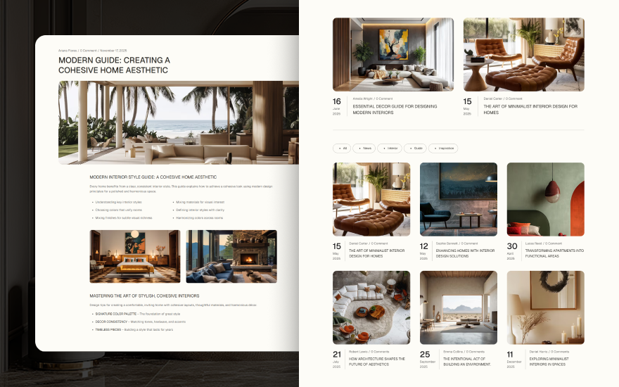 Decorium- Stunning Architecture and Interior Designer Website Webflow ...